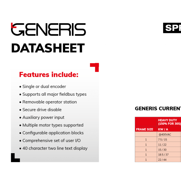 04 GEN DST V1.00 Generis Datasheet - Sprint Electric